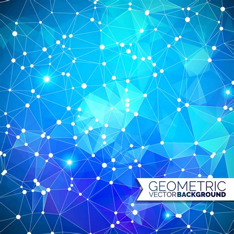Abstract Geometric Background Triangle Design With Polygonal Shape And White Circle For Social