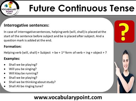 Future Continuous Tense With Examples Pdf Vocabulary Point
