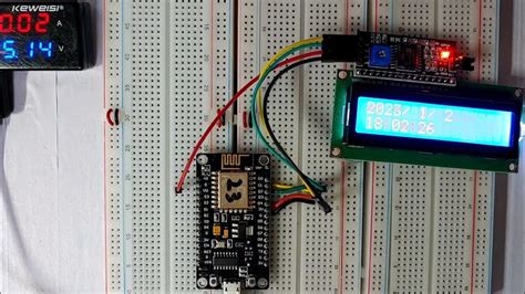 Esp8266 Lcd 16x2 With Ntp Youtube
