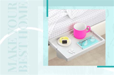 This Attachable Bed Shelf Solved All My Small Space Problems Flipboard