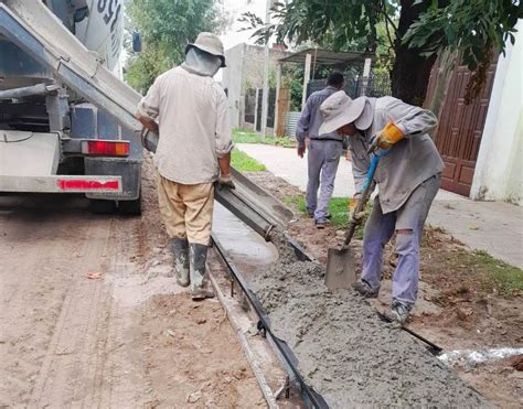 La Provincia Construye Un Importante Desagüe Pluvial Y Cordón Cuneta En