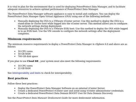 powerprotect data manager deployment integrated data protection