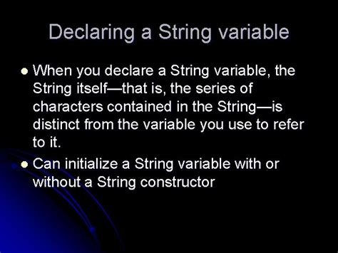 Characters Strings And The String Buffer Jim Burns