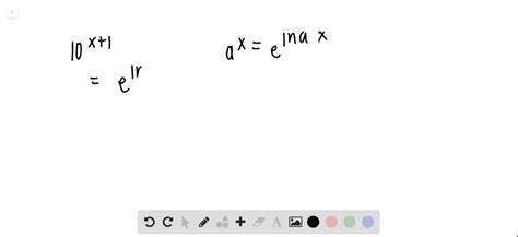 Solvedwrite Each Expression Using Base E Rather Than Base 10 10x1