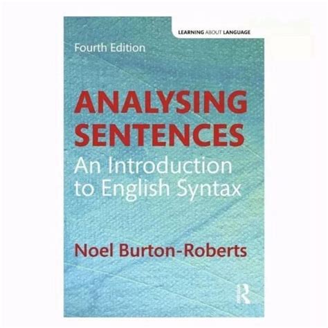 Jual Analysing Sentences An Introduction To English Syntax English Shopee Indonesia