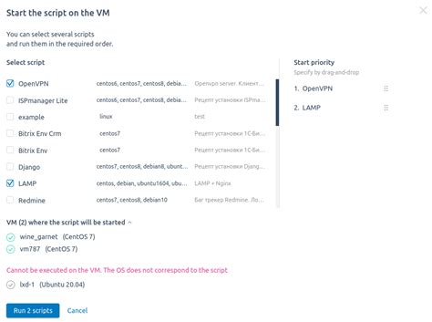 Running Scripts On The VM
