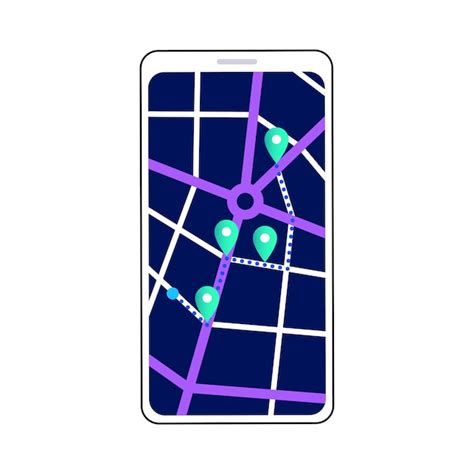 Premium Vector Gps Navigation In Smartphone