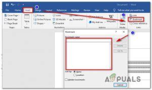 Fix Bookmark Not Defined On Word