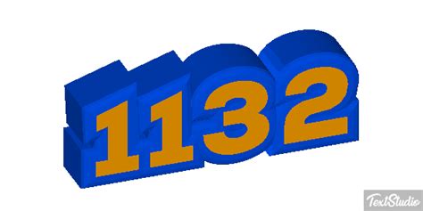 1132 Number Animated  Logo Designs