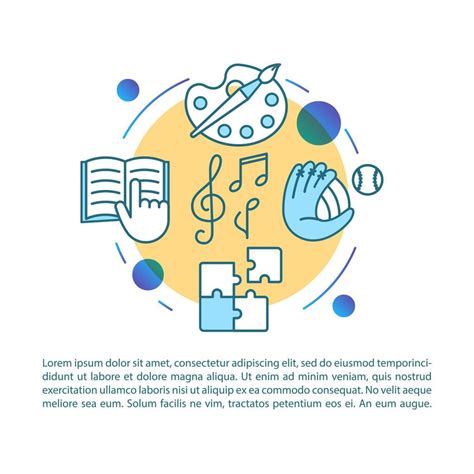 After School Program Article Page Vector Template Learning Classes