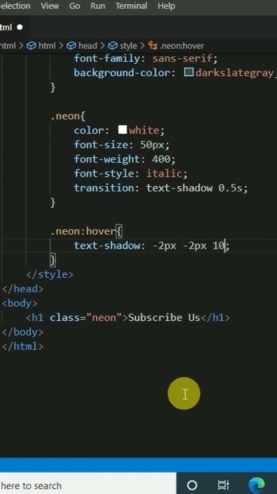 Css Neon Hover Effect Css Cssanimation Neoneffect Youtube
