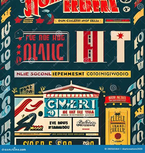1787 Vintage Retro Posters A Retro And Vintage Inspired Background Featuring Retro Posters With