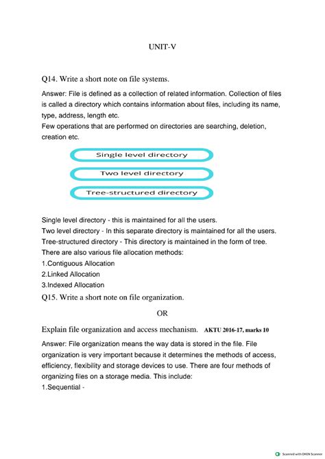 Reading And WritingTC Operating System Studocu