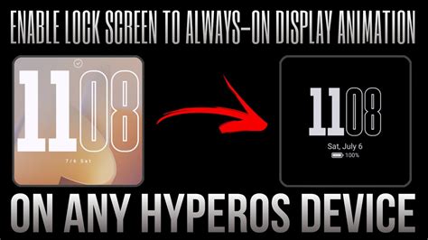 Enable Lock Screen To Always On Display Clock Animation On HyperOS Techtitive YouTube