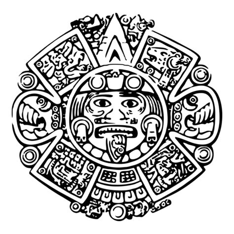 Sol Azteca Dibujo