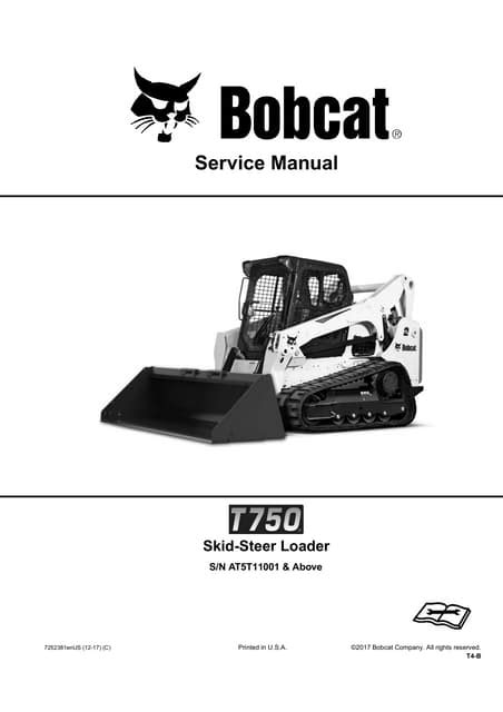Bobcat T66 Compact Track Loader Service Repair Manual Sn B51v11001