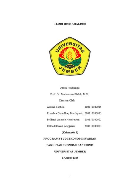 Teori Ibnu Khaldun | PDF