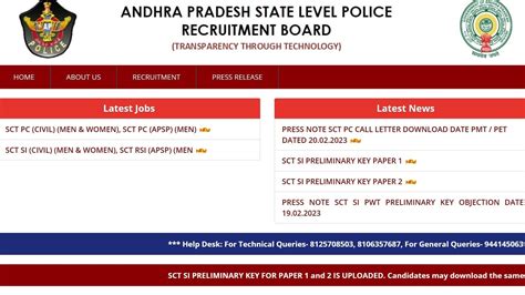 Ap Police Constable Recruitment Petpmt Admit Card 2023 Release Date