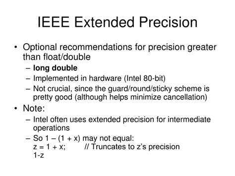 Ppt Ieee Floating Point Standards Powerpoint Presentation Free Download Id4401598