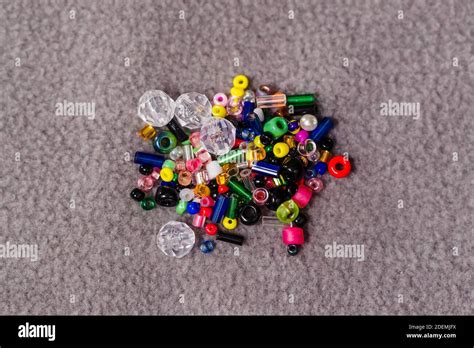 Small Collection Of Assorted Beads In A Small Bag From A Giveaway