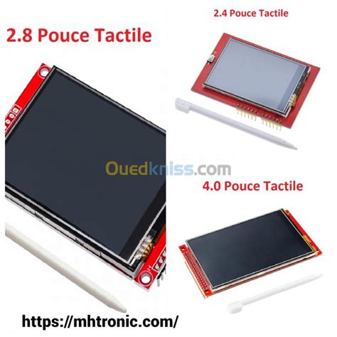 arduino afficheur tactile lcd tft 2 4 2 8 4 0 pouce avec