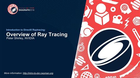 Pdf Introduction To Directx Raytracing Overview Of Ray Tracingintro To