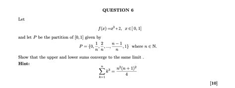 Solved Question 6 Let Fxx32x∈ 01 And Let P Be The