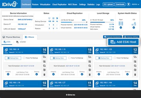 Idrive Bmr Vmware Backup For Vm On Esxi And Vcenter