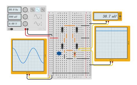 Full Wave Bridge Rectifier Tinkercad