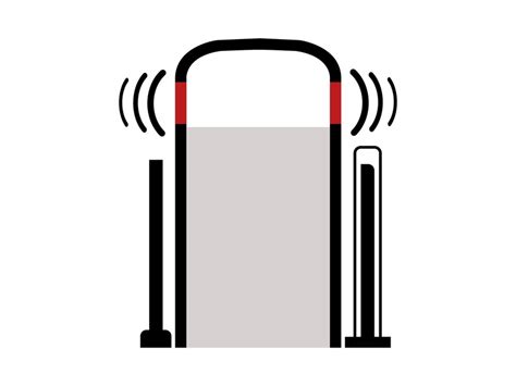 Premium Vector Antitheft Alarm Detector At The Shopping Center Or