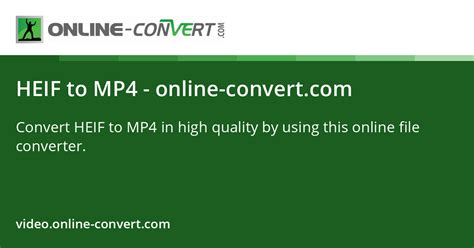 Heif To Mp4 Online