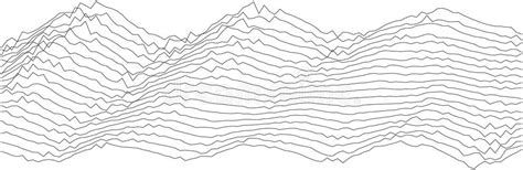Abstract Wave Pattern With Layered Lines For Modern Design And Background Concepts Stock Vector