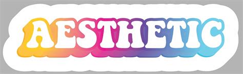 미의 간단한 배경에 격리 된 다채로운 텍스트 문구 스티커 인쇄 할 준비가 되었습니다 트렌디 한 그래픽 디자인 요소 60 년대 펑키 스타일의 복고풍 글꼴 서예 벡터 Eps