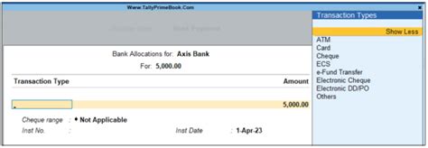 “PAYMENT VOUCHER” Transactions & Assignments Using TallyPrime 5 – TallyPrime Book (Tutorial ...