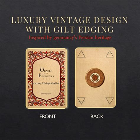 Luxury Gilt Edged Geomancy Deck