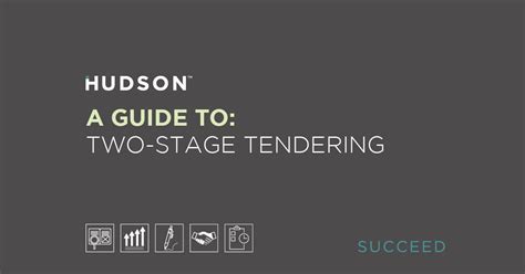 The Two Stage Tendering Process Two Stage Tendering — The Process