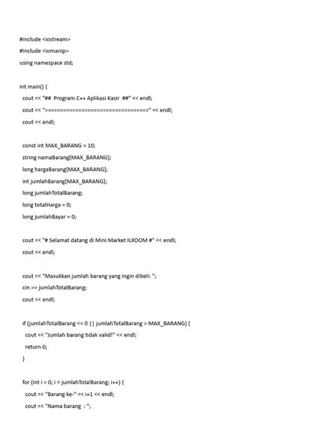 kasir cplus2 pdf computer programming c