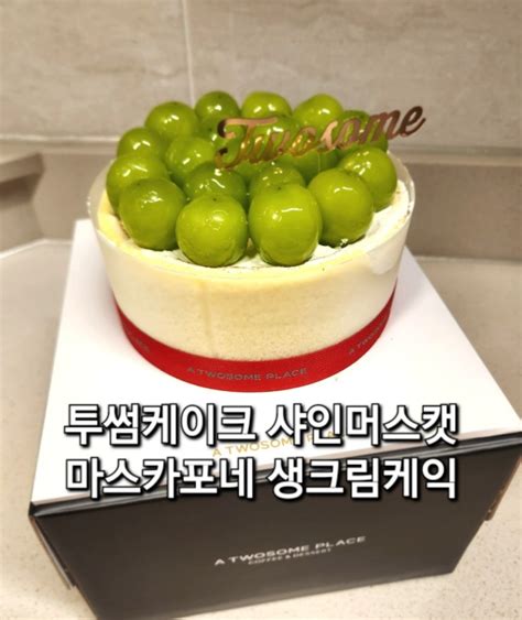 투썸 케이크 샤인머스캣 마스카포네 생크림 홀케이크 계절별로 변경되는 생과일 데코 네이버 블로그