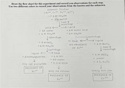 Solved Draw The Flow Chart For This Experiment And Record Chegg