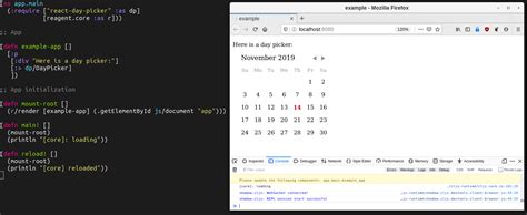 Clojurescript Date Timepicker With Cljsjsreact Day Picker Stack Overflow
