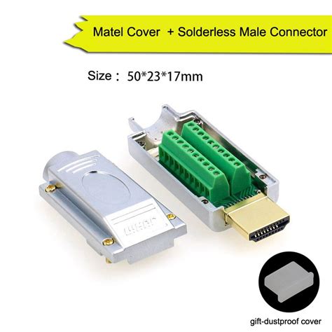 Hdmi Solderless Male Connector Hdmi Free Welding H Grandado