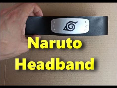 How To Make A Naruto Headband Out Of Paper And Cardboard Youtube