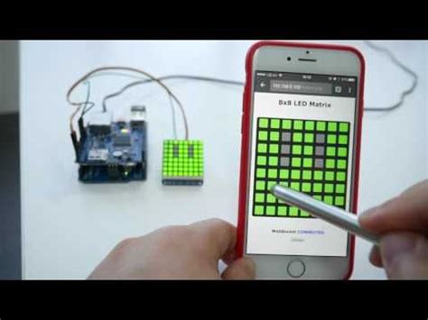 Remote Controlled X Matrix Leds HTML Real Time Arduino Display Arduino Led Projects