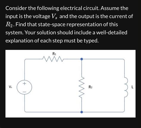 Solved Consider The Following Electrical Circuit Assume The Chegg