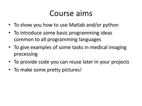 matlab tutorial course ppt download