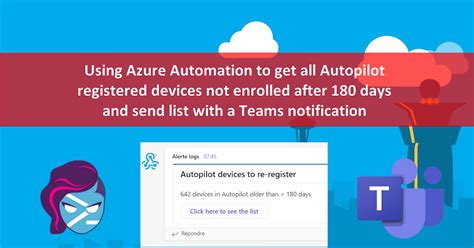 using azure automation to get all autopilot registered devices not