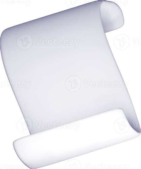 3d Blank Scroll Ready For Customization 68233029 Png