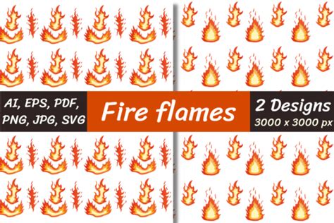 Fire Patterns Bundle Bundle · Creative Fabrica