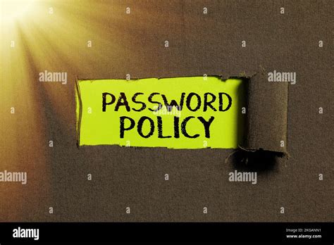 Inspiration Showing Sign Password Policy Conceptual Photo First Line