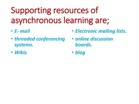 Synchronous Learning 1 Ppt